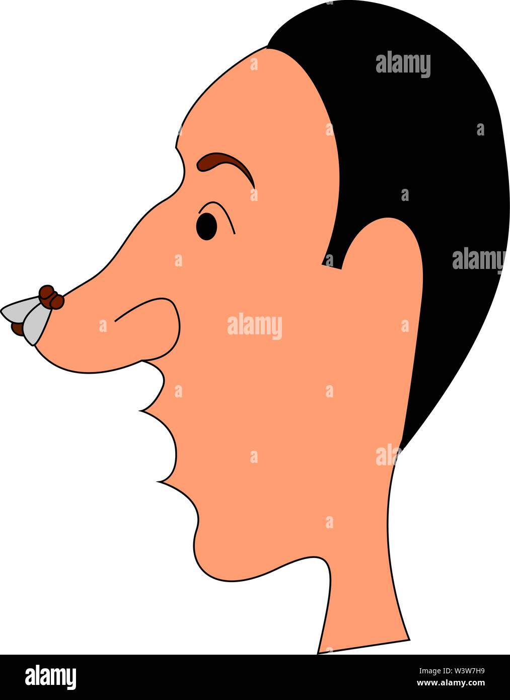 Mans nose Stock Vector Images - Alamy