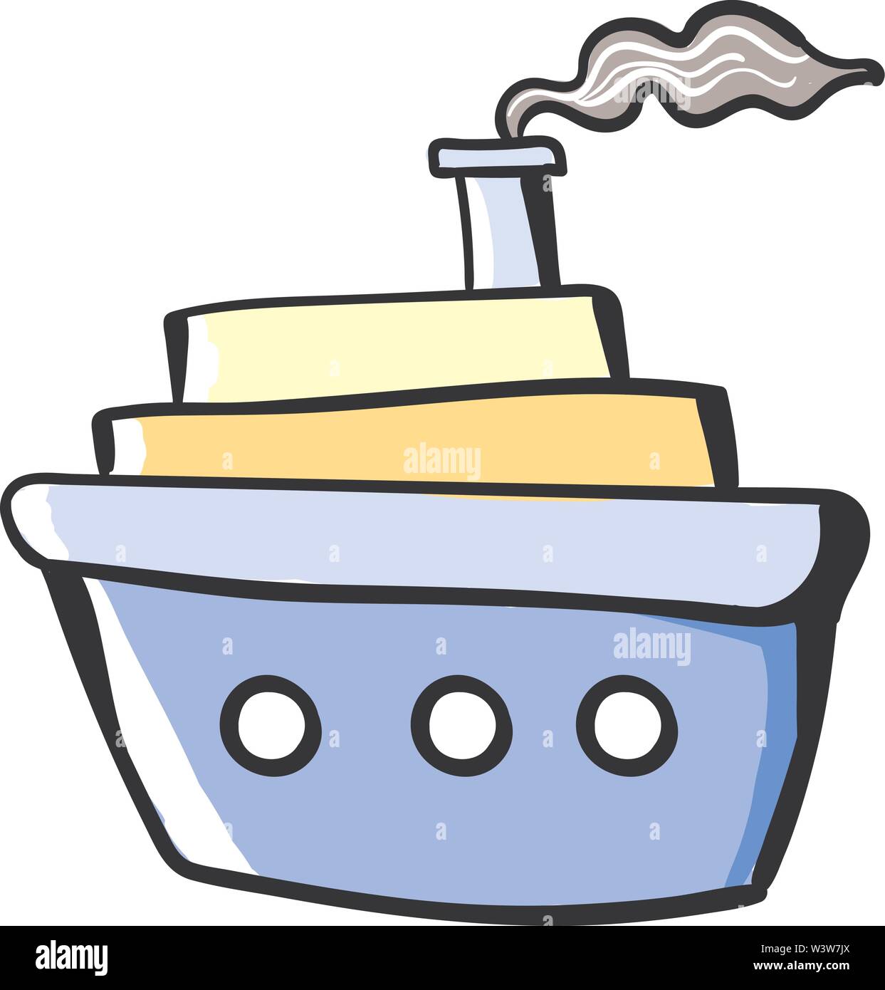 Boat trip on big Stock Vector Images - Alamy