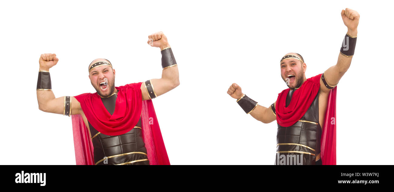 The gladiator isolated on white Stock Photo - Alamy