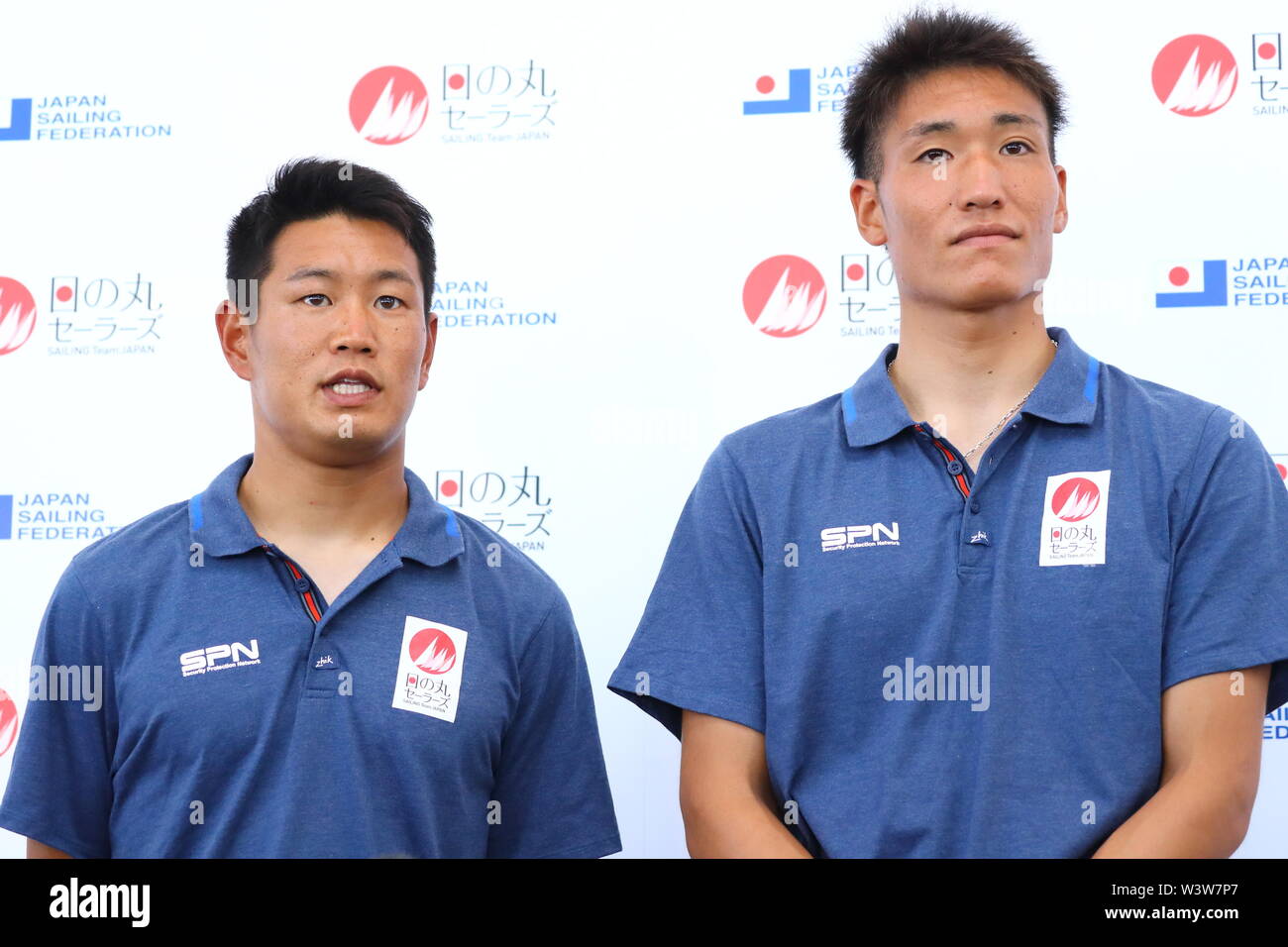 Enoshima Yacht Harbour, Kanagawa, Japan. 17th July, 2019. Tetsuya ...