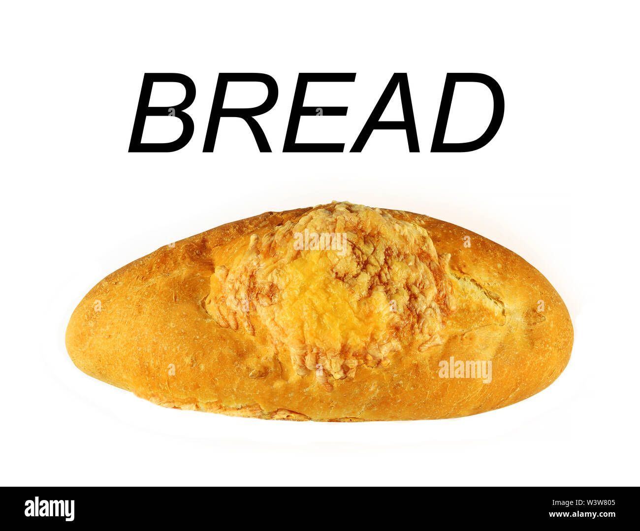 Delicious wheat bread white background photographed close up Stock ...