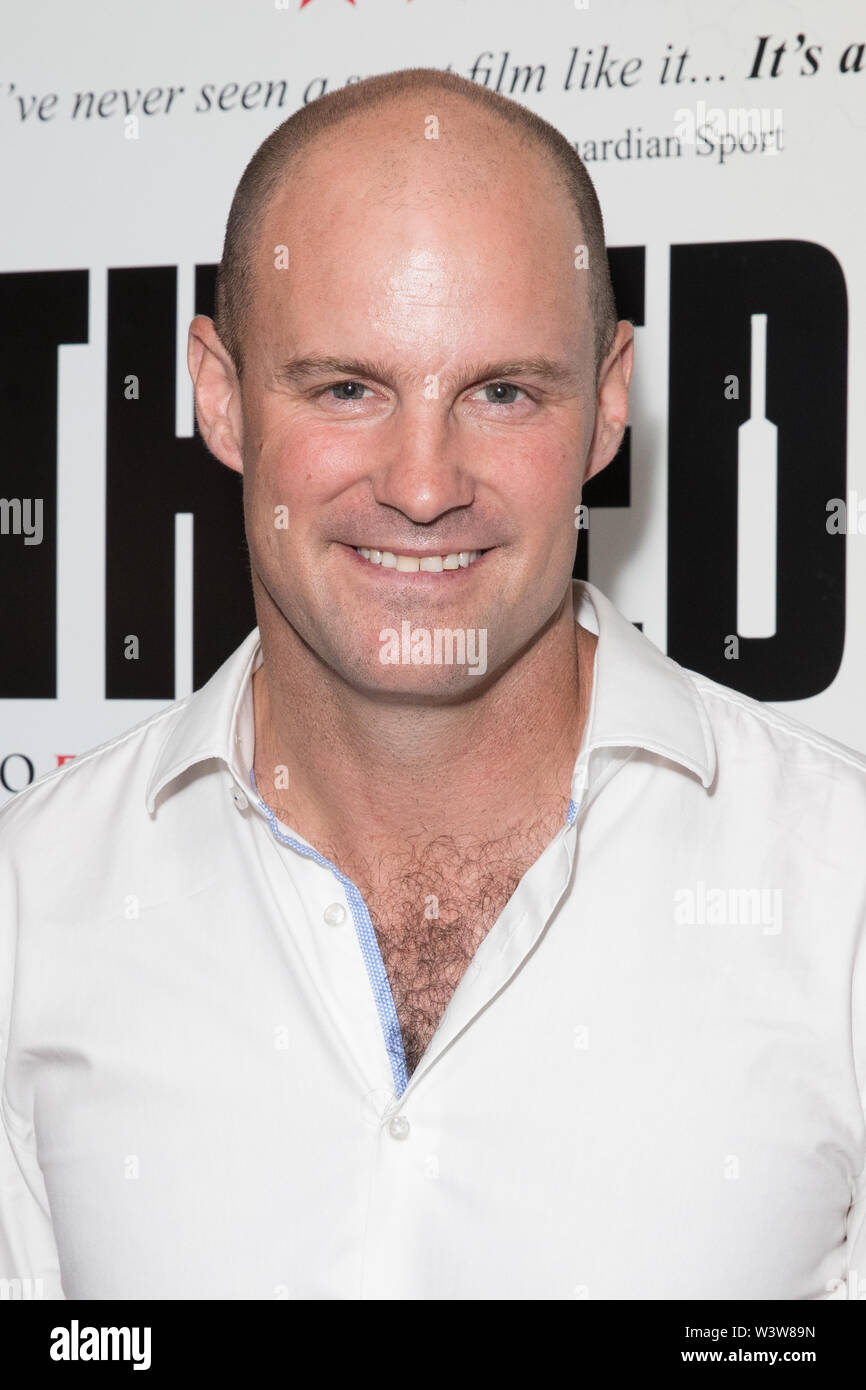 Andrew Strauss attends the World Premiere of "THE EDGE" at Picturehouse ...