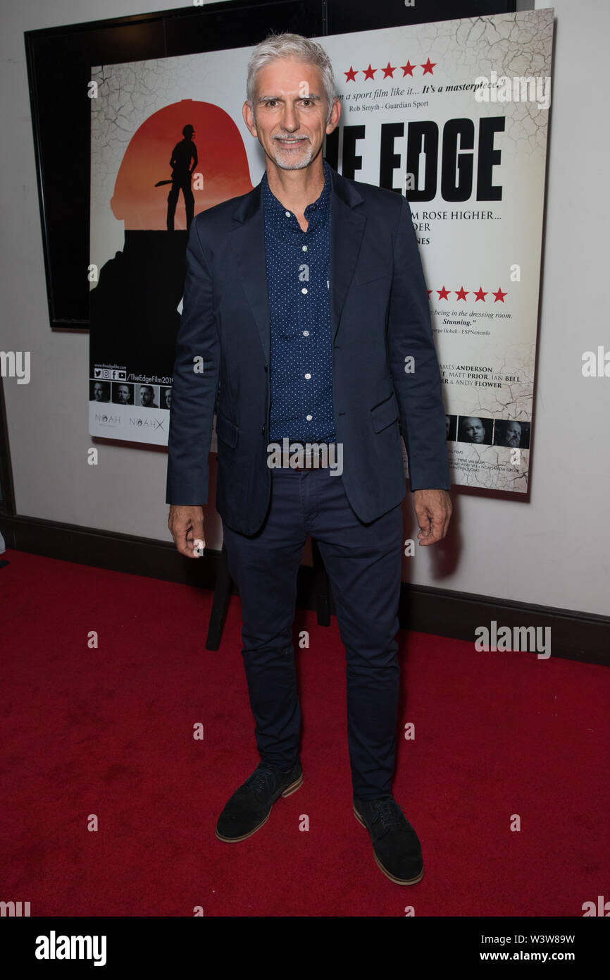 Damon Hill attends the World Premiere of "THE EDGE" at Picturehouse ...