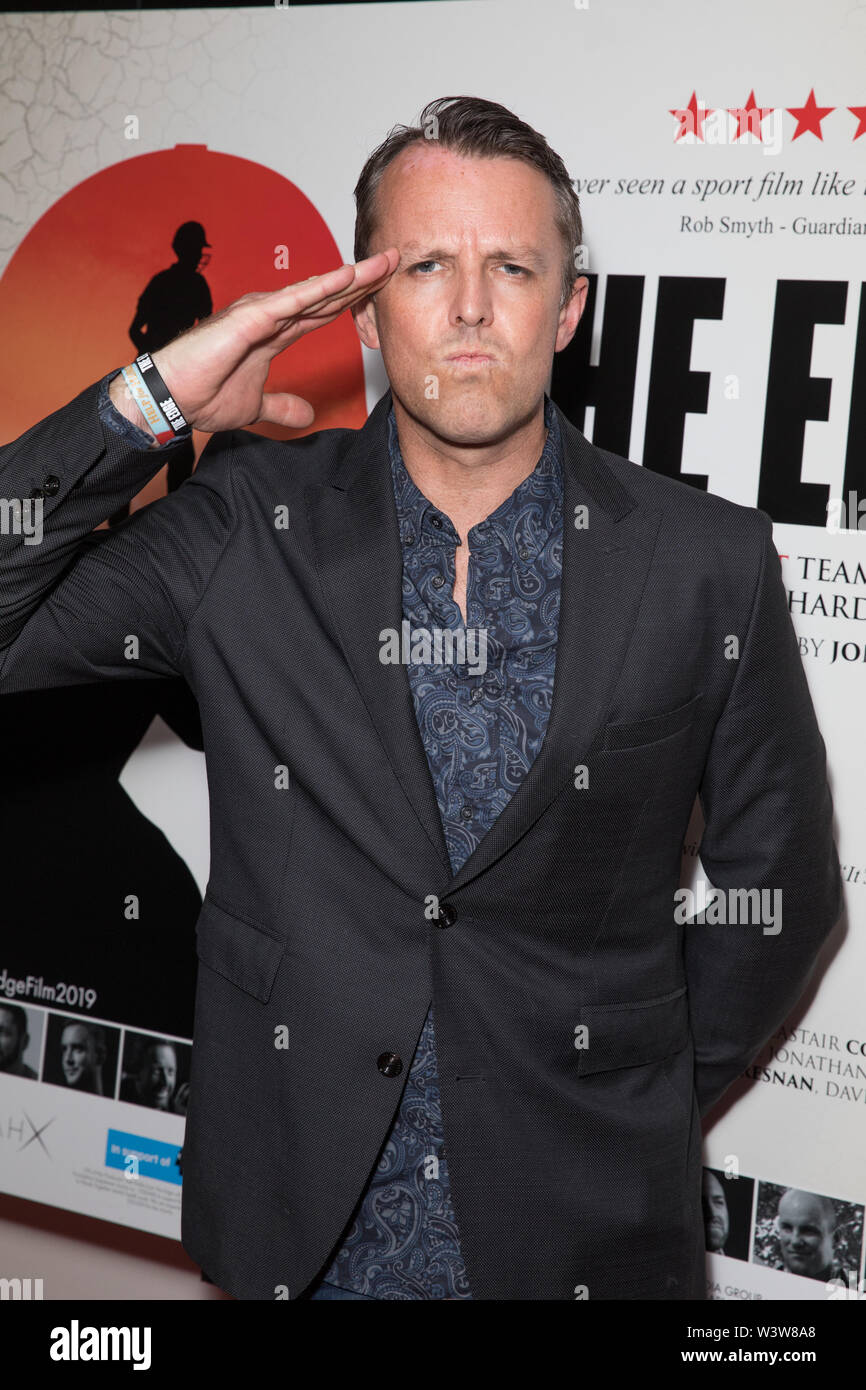 Graeme Swann attends the World Premiere of "THE EDGE" at Picturehouse ...