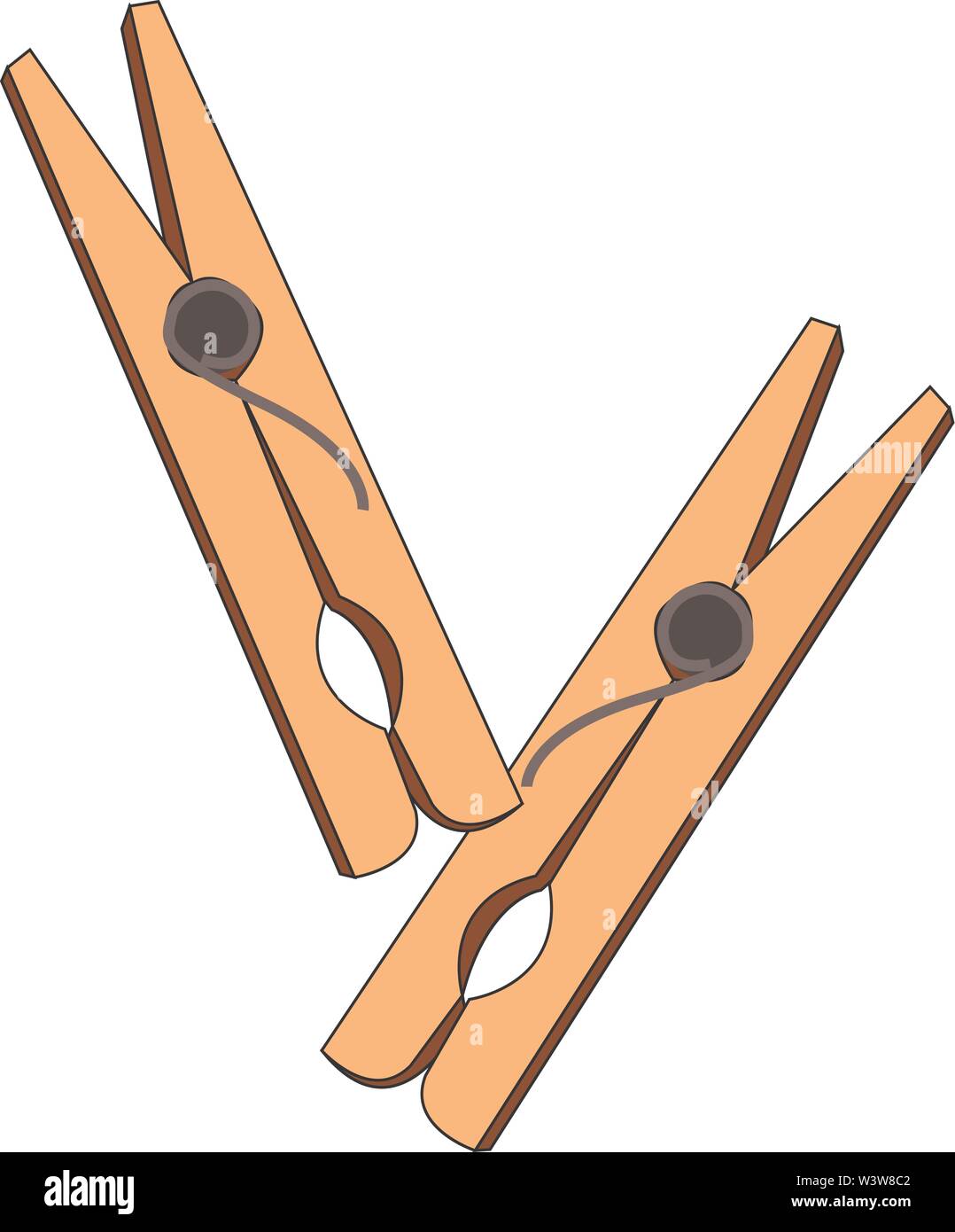 Clothes pin vector vectors Stock Vector Images - Alamy