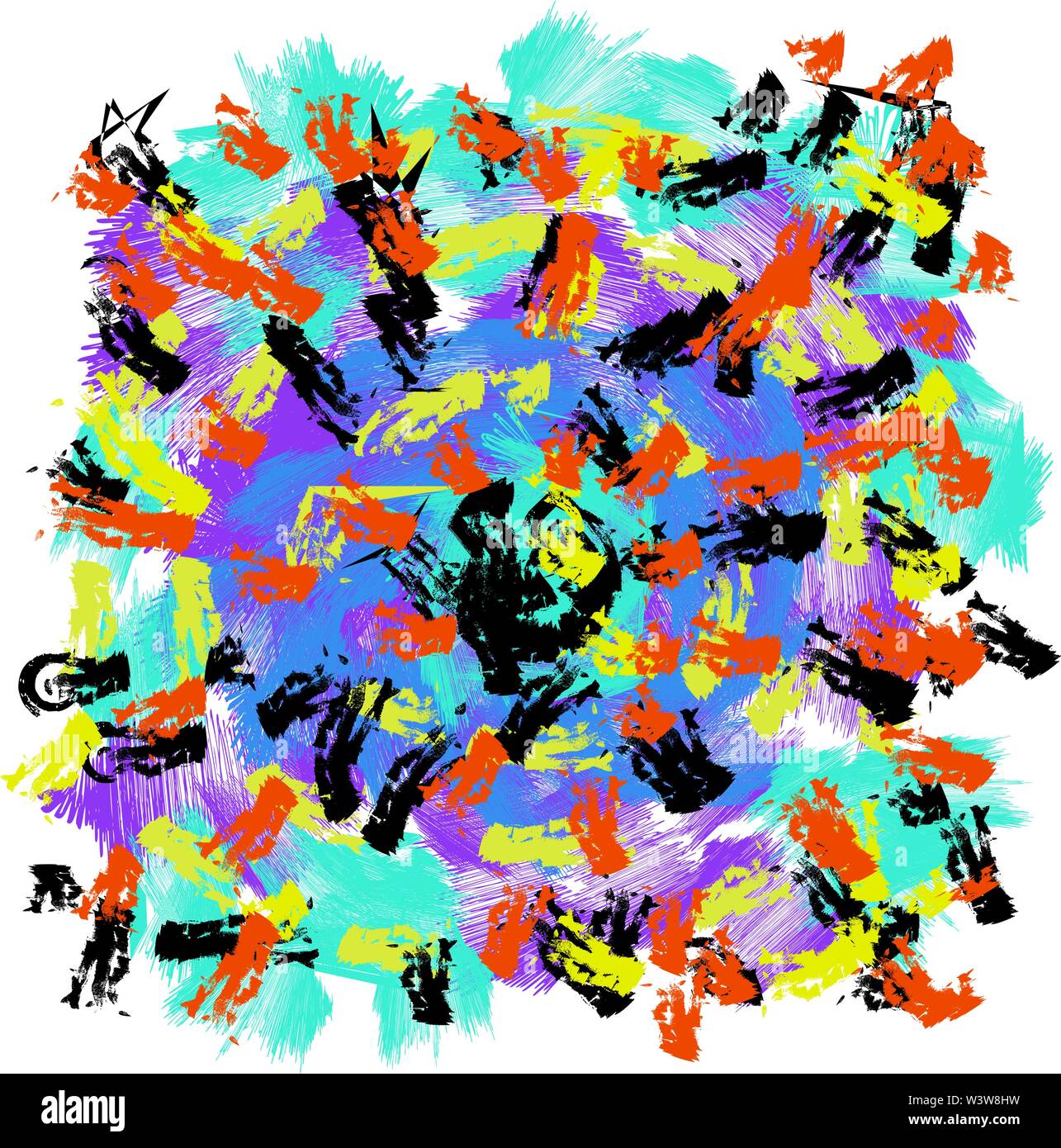 Colorful wallpaper, illustration, vector on white background Stock ...