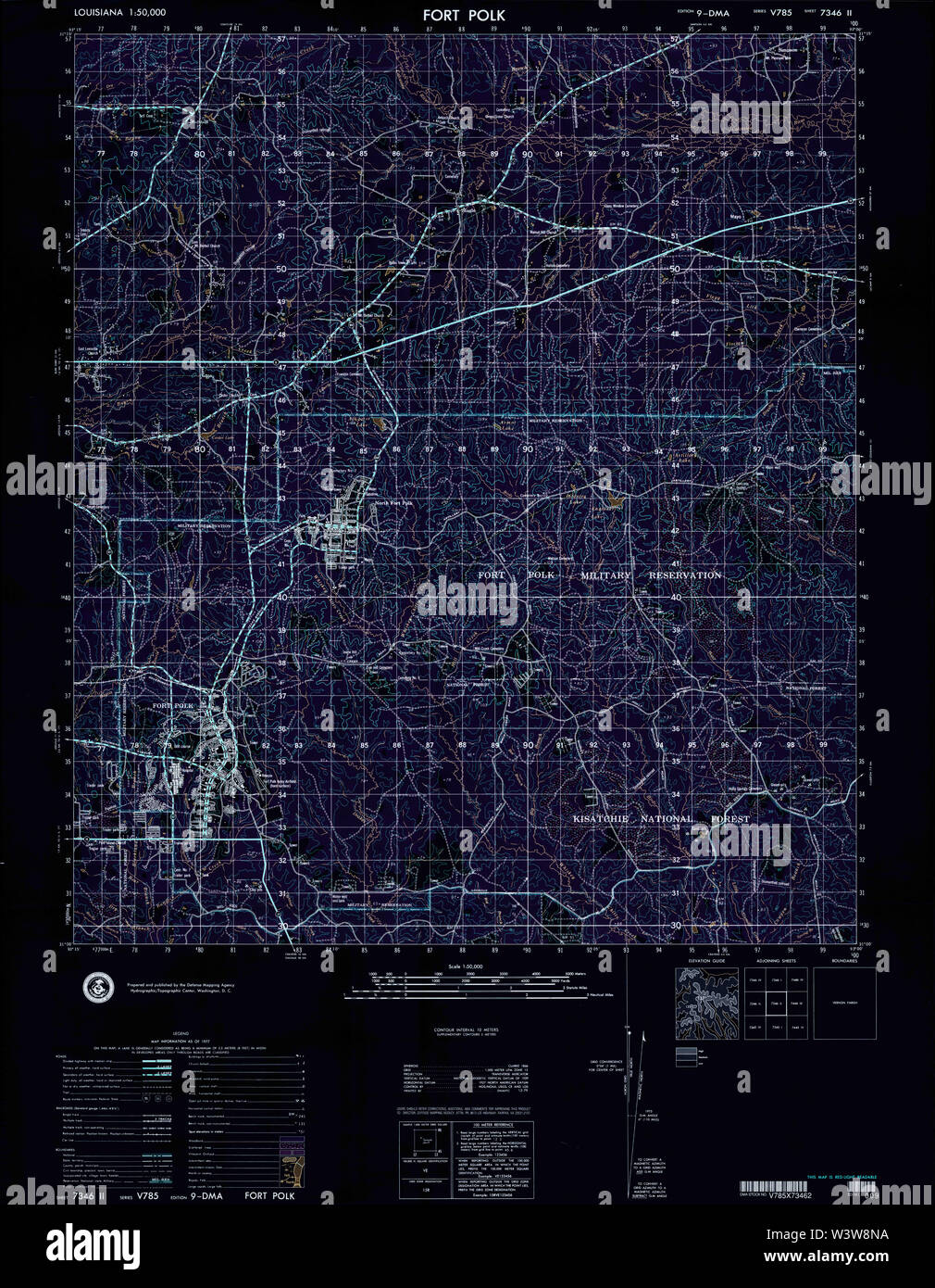 Fort polk louisiana map hi-res stock photography and images - Alamy