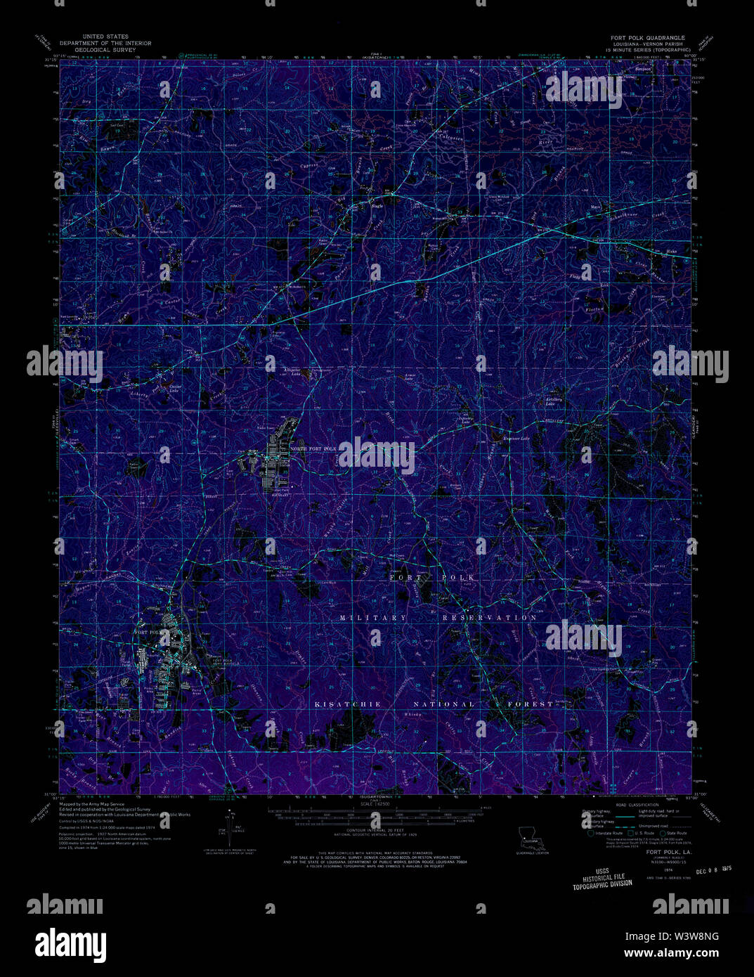 Fort polk louisiana map hi-res stock photography and images - Alamy