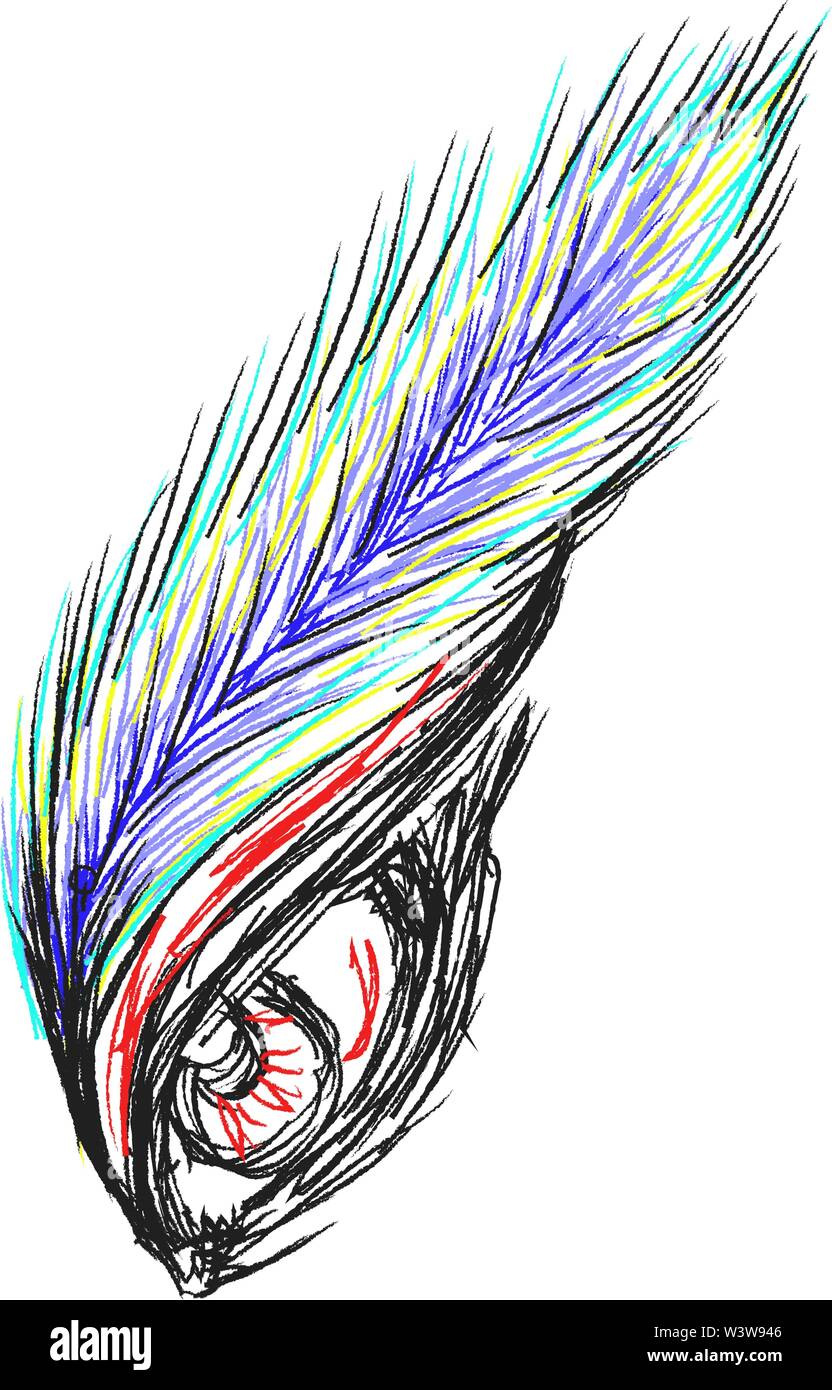 Cool eyebrow, illustration, vector on white background Stock Vector ...