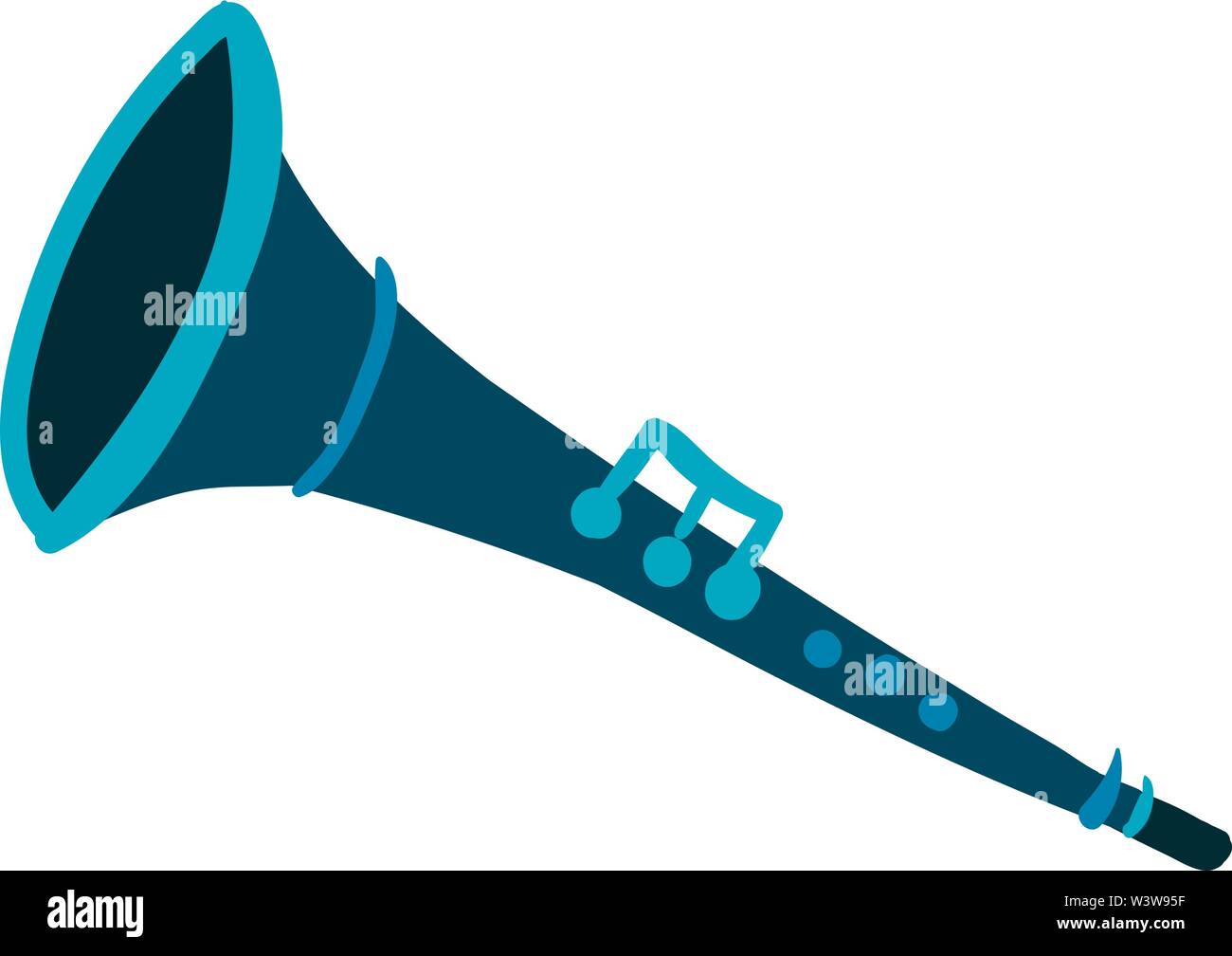 Clarinet vector vectors hi-res stock photography and images - Alamy