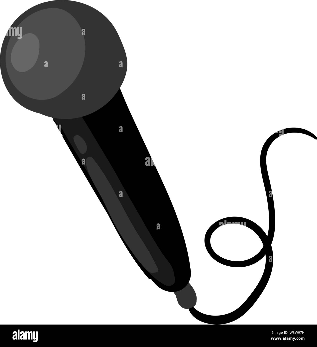 Abstract illustration microphone Cut Out Stock Images & Pictures - Alamy