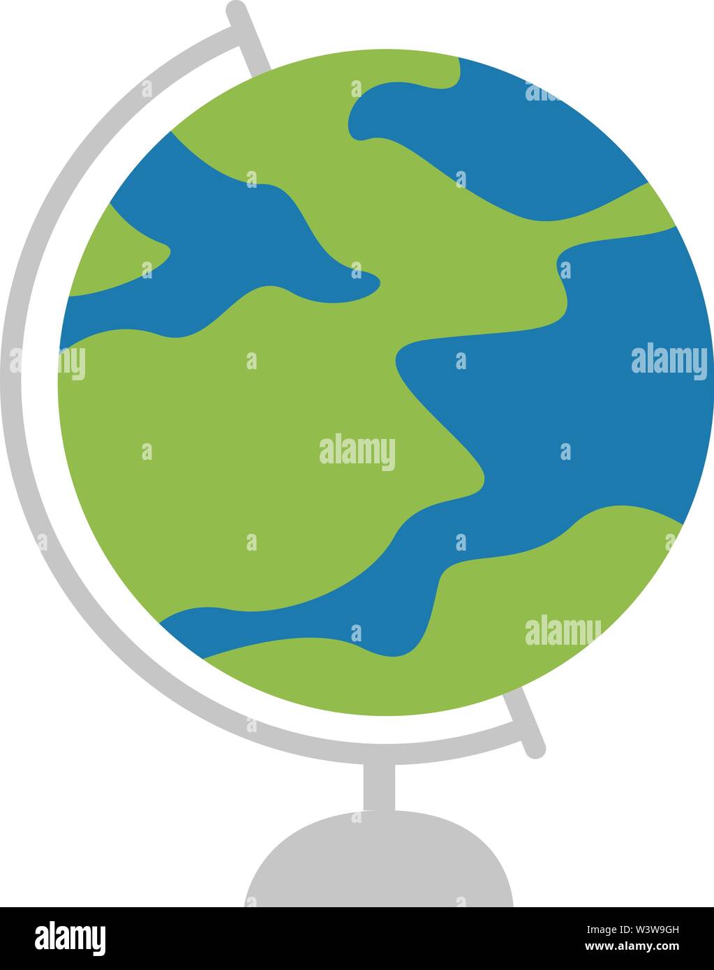 Globe, illustration, vector on white background Stock Vector Image ...