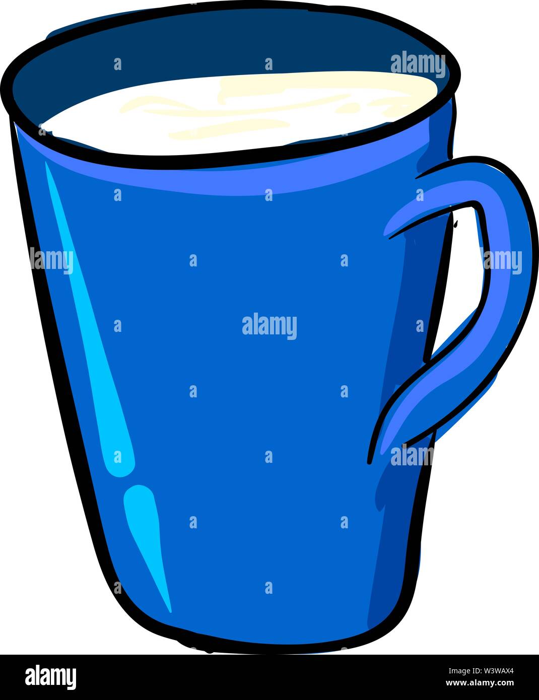Fresh milk tea in Stock Vector Images - Alamy