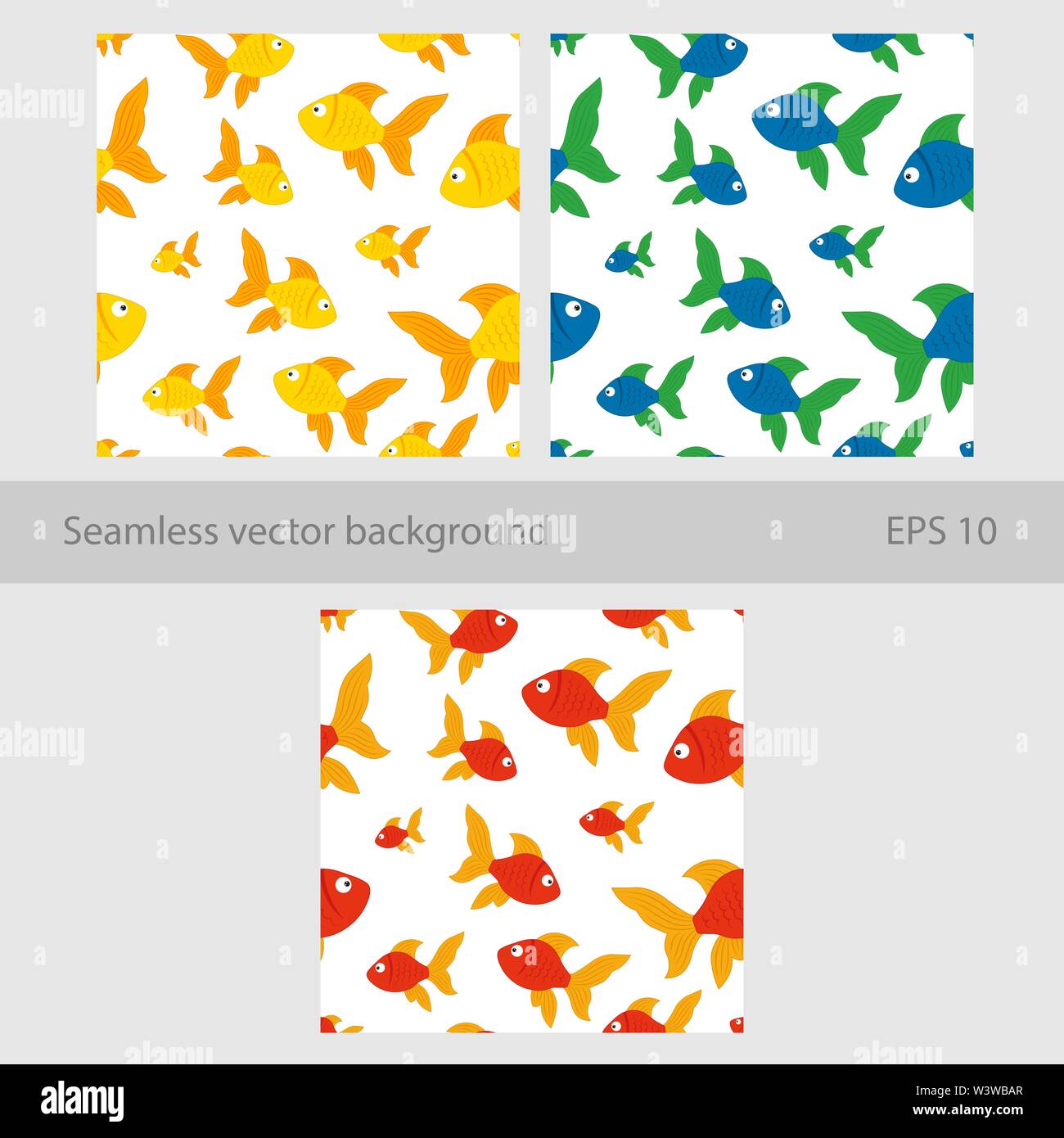 Cute childrens illustration of fish for packaging, textiles, decor ...