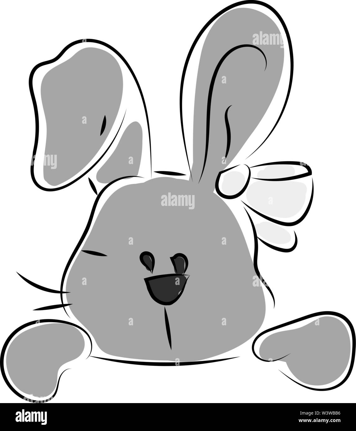 Bunny drawing Cut Out Stock Images & Pictures - Alamy