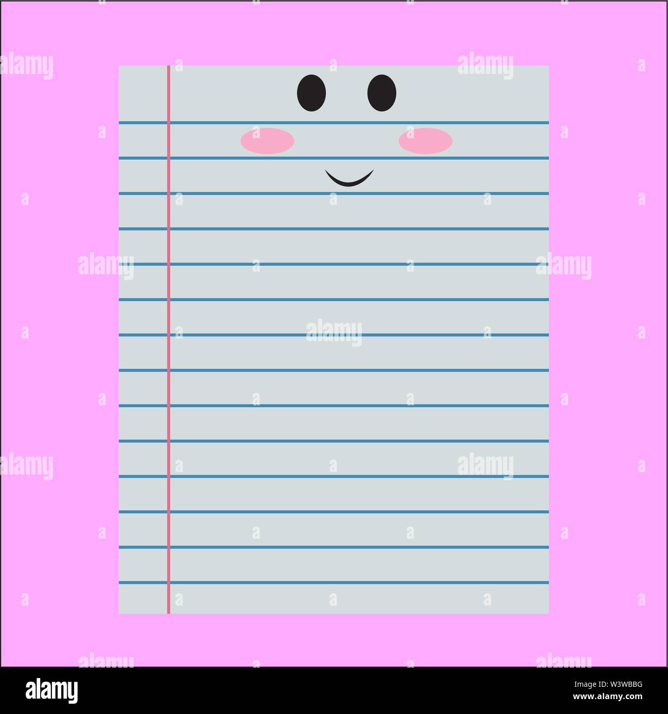 Happy paper, illustration, vector on white background Stock Vector ...
