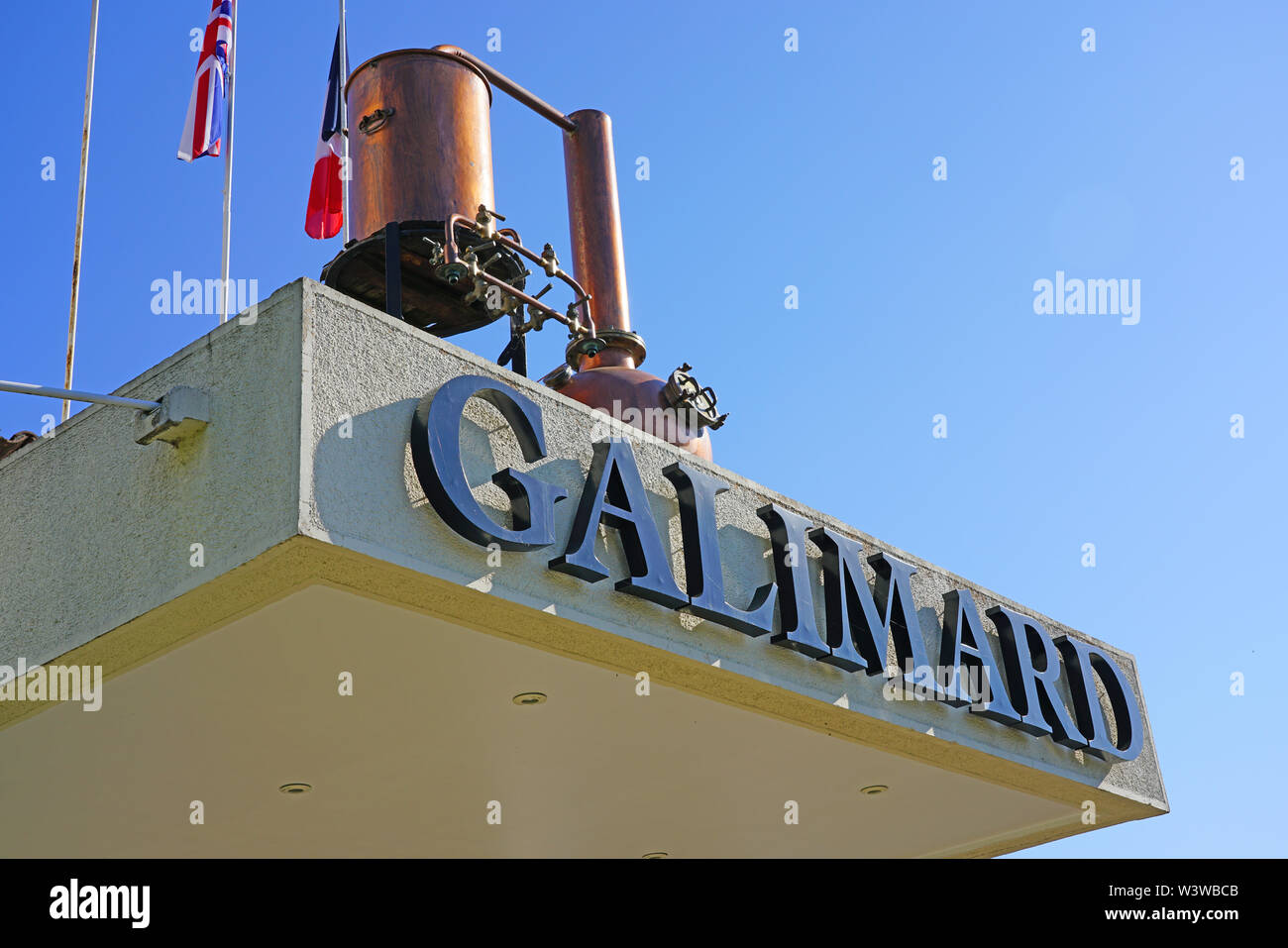 GRASSE, FRANCE -21 APR 2018- View of the Galimard perfume museum and ...