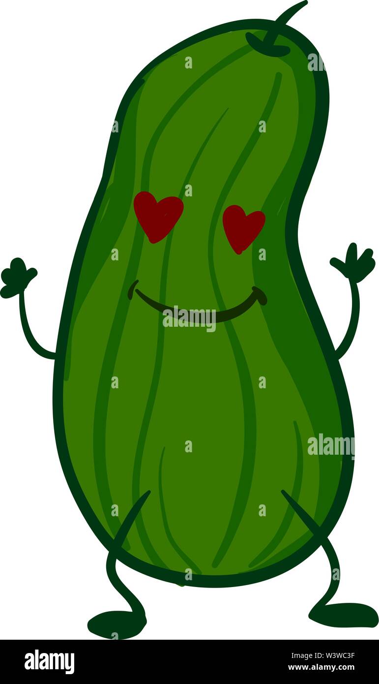 Cucumber harvest in garden Stock Vector Images - Alamy