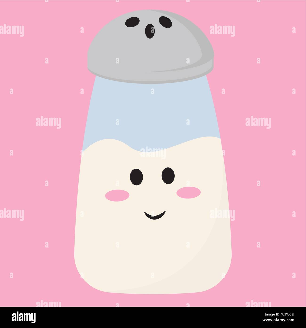 Happy salt, illustration, vector on white background Stock Vector Image ...