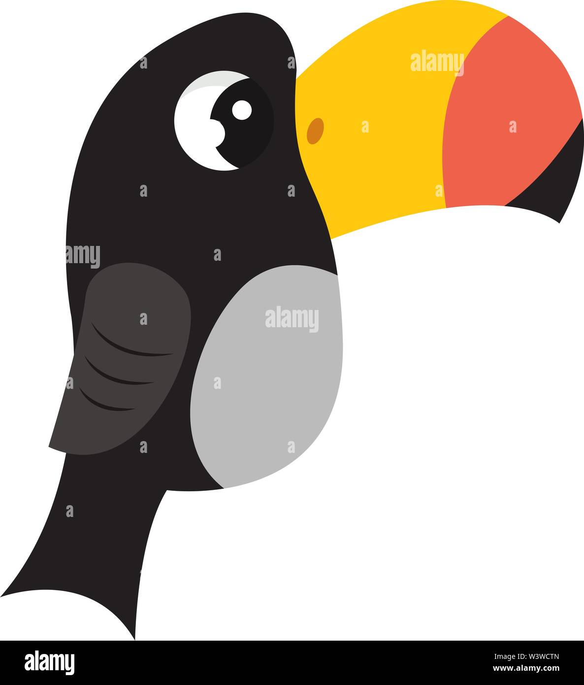 Toco toucan, illustration, vector on white background Stock Vector ...