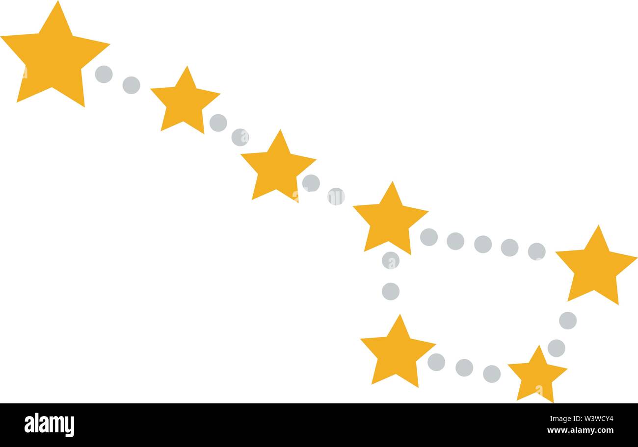 Ursa major, illustration, vector on white background Stock Vector Image ...