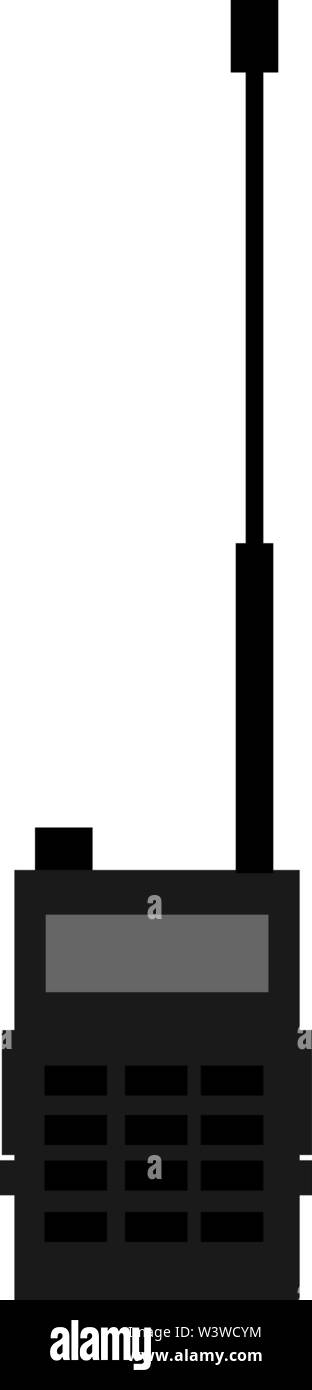 Black white icon intercom Stock Vector Images - Alamy