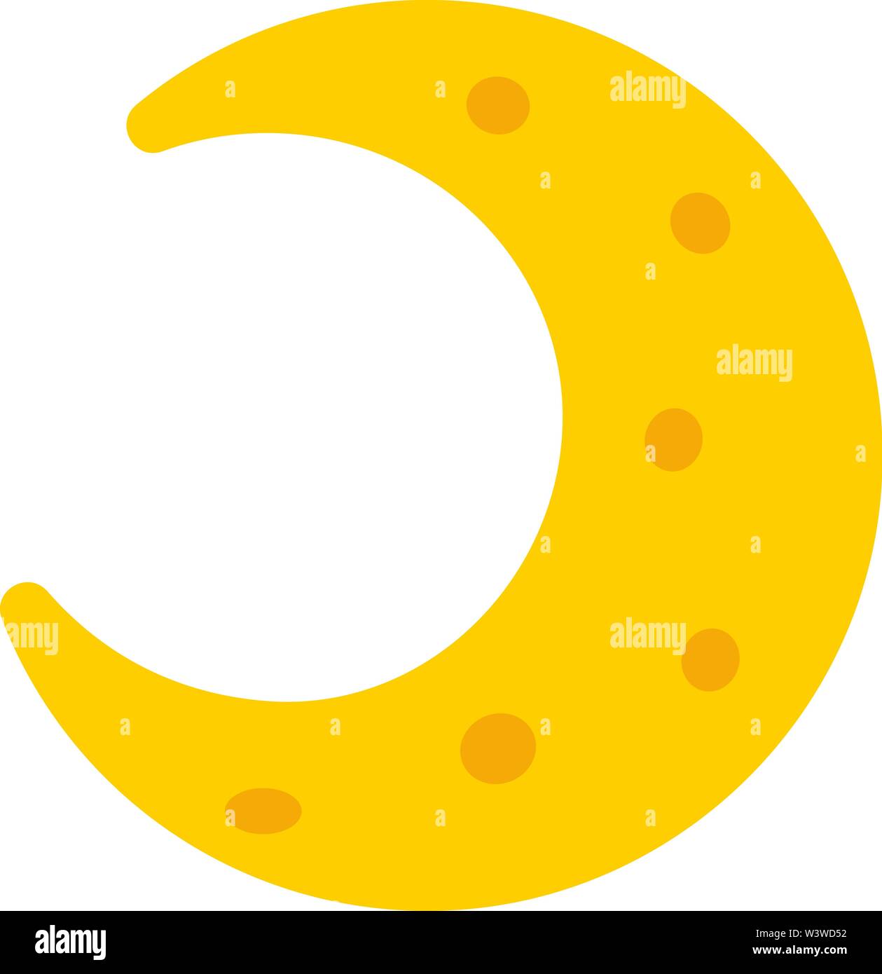 Yellow moon illustration hi-res stock photography and images - Alamy