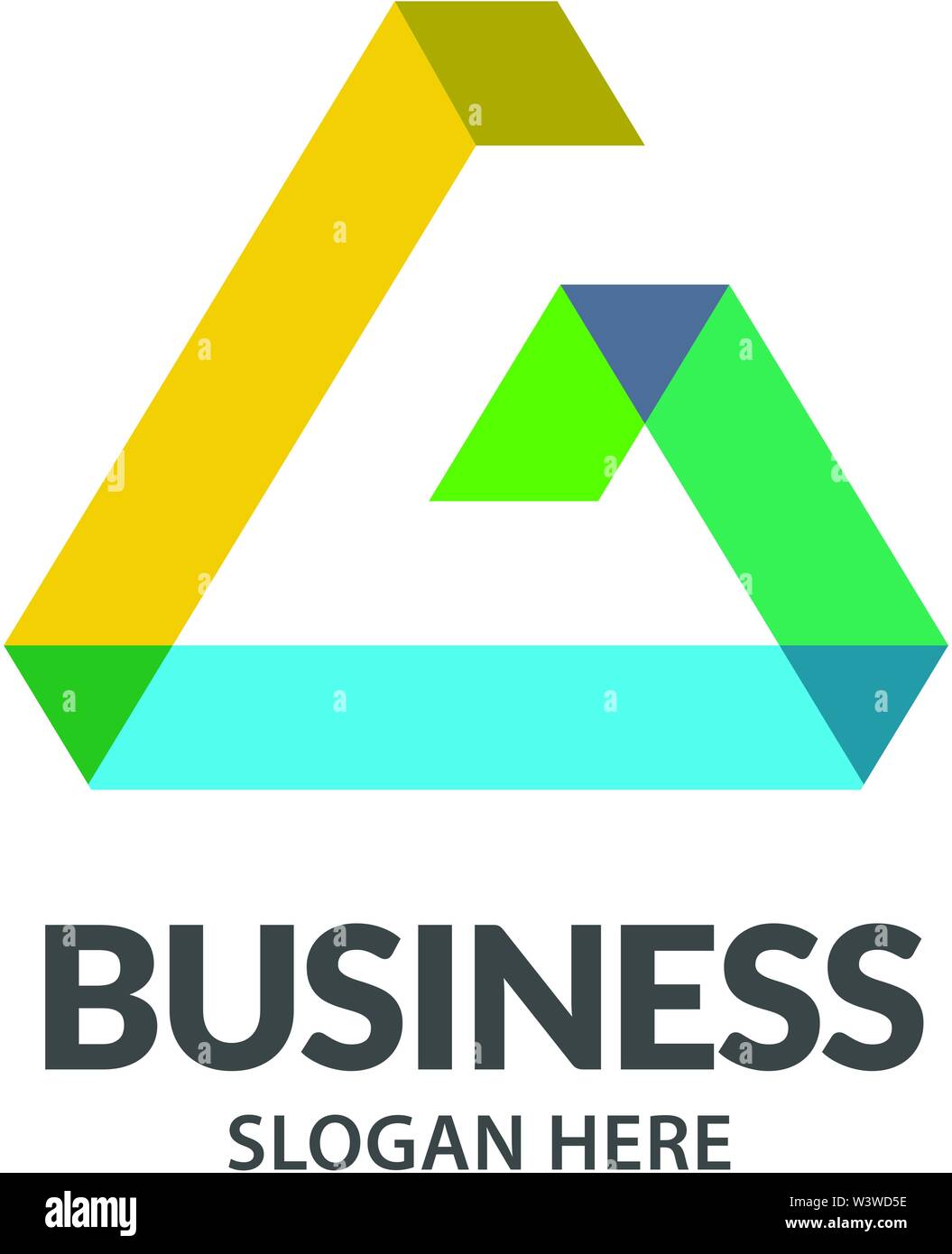 creative letter G triangle color logo vector illustration Stock Vector ...