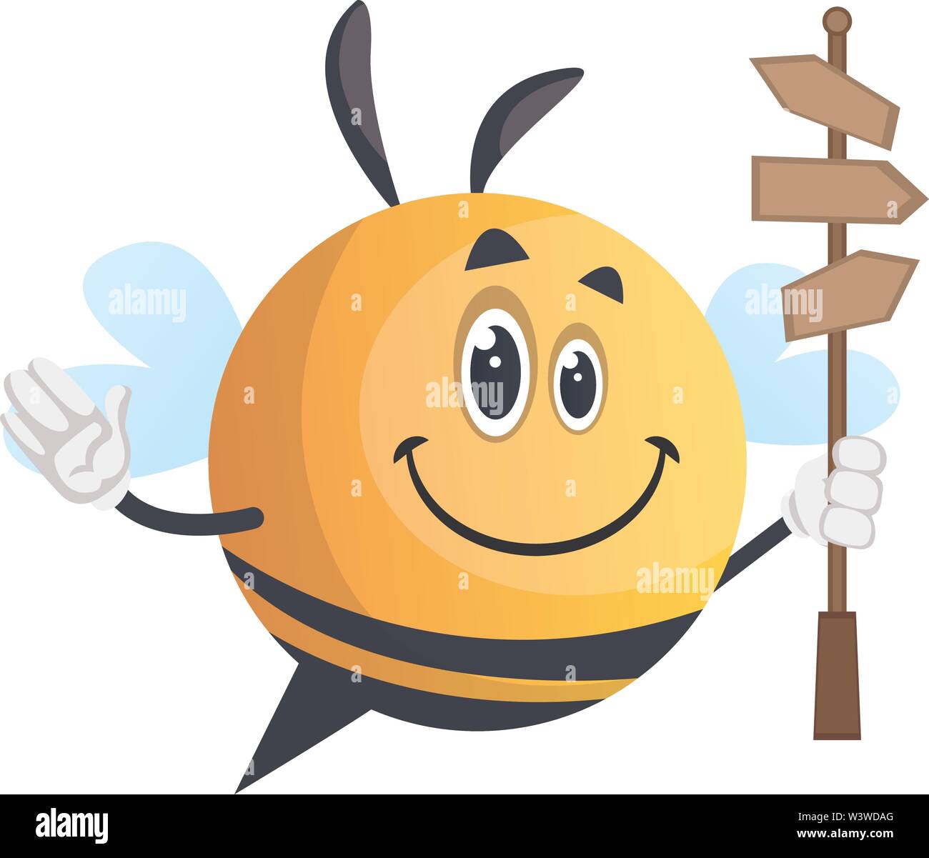 Bee road sign Stock Vector Images - Alamy