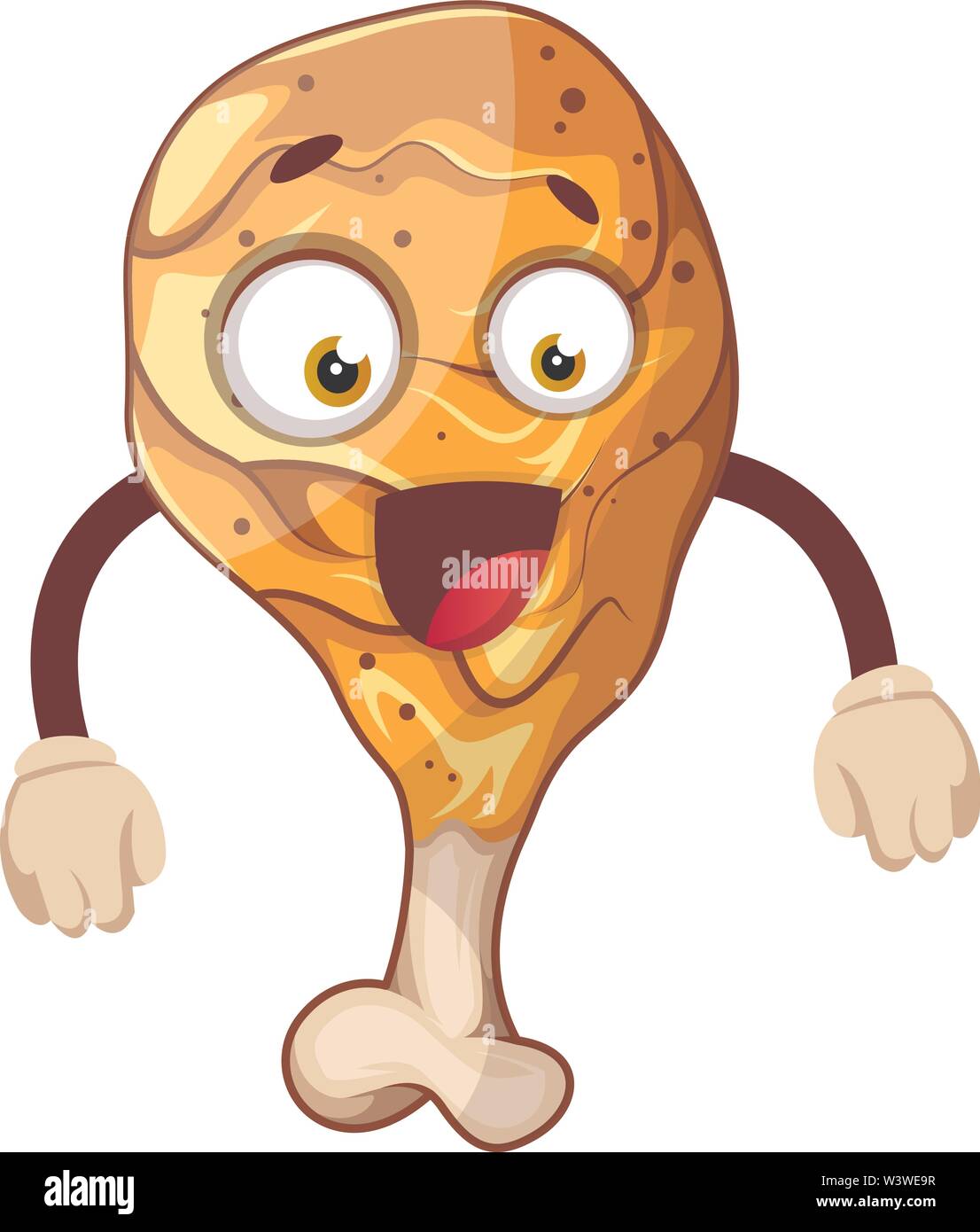 Fresh crispy chicken on Stock Vector Images - Alamy