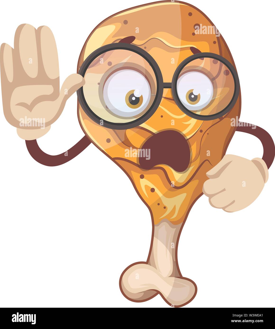 Scared Chicken Cartoon Images