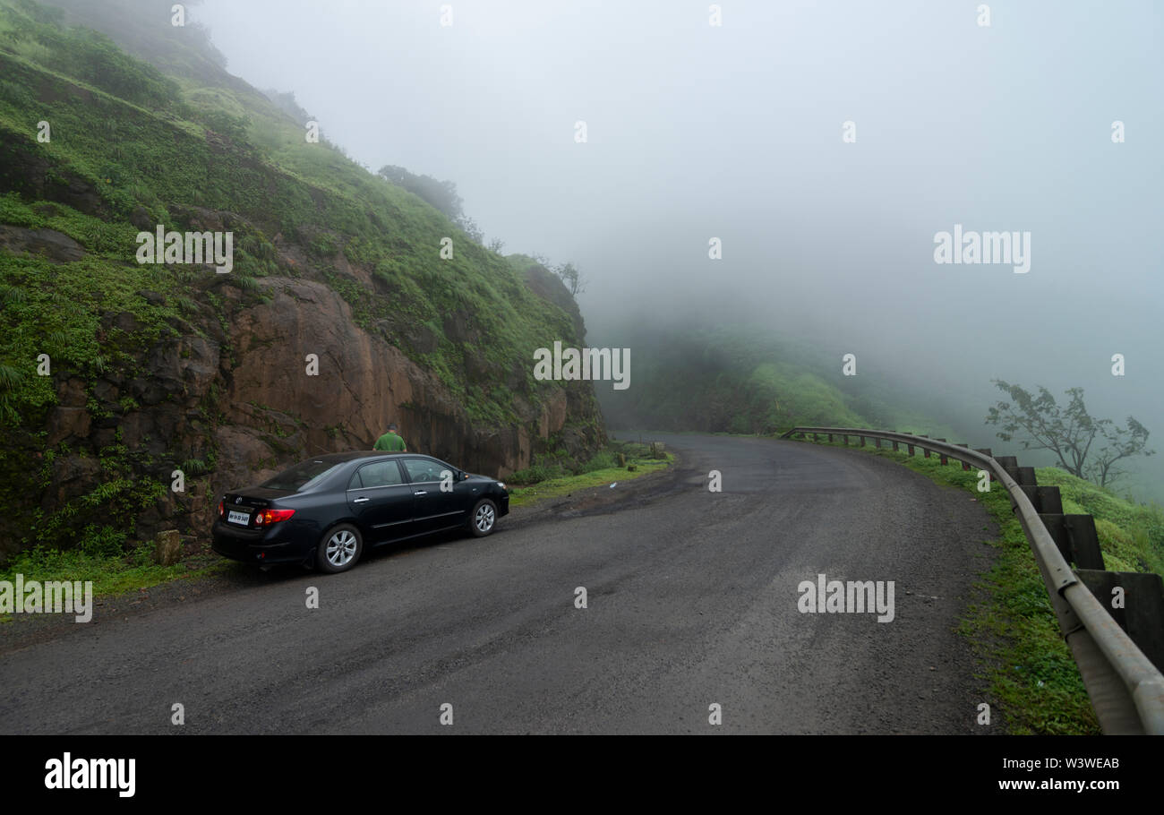 Amba Ghat during Monsoon Months,Kolhapur,Maharashtra,India Stock Photo ...