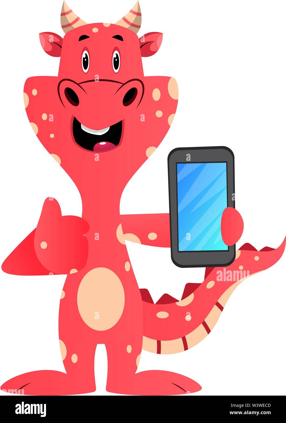 Holding on mobile office Stock Vector Images - Alamy