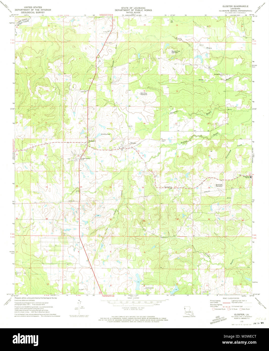 Map of gloster Cut Out Stock Images & Pictures - Alamy