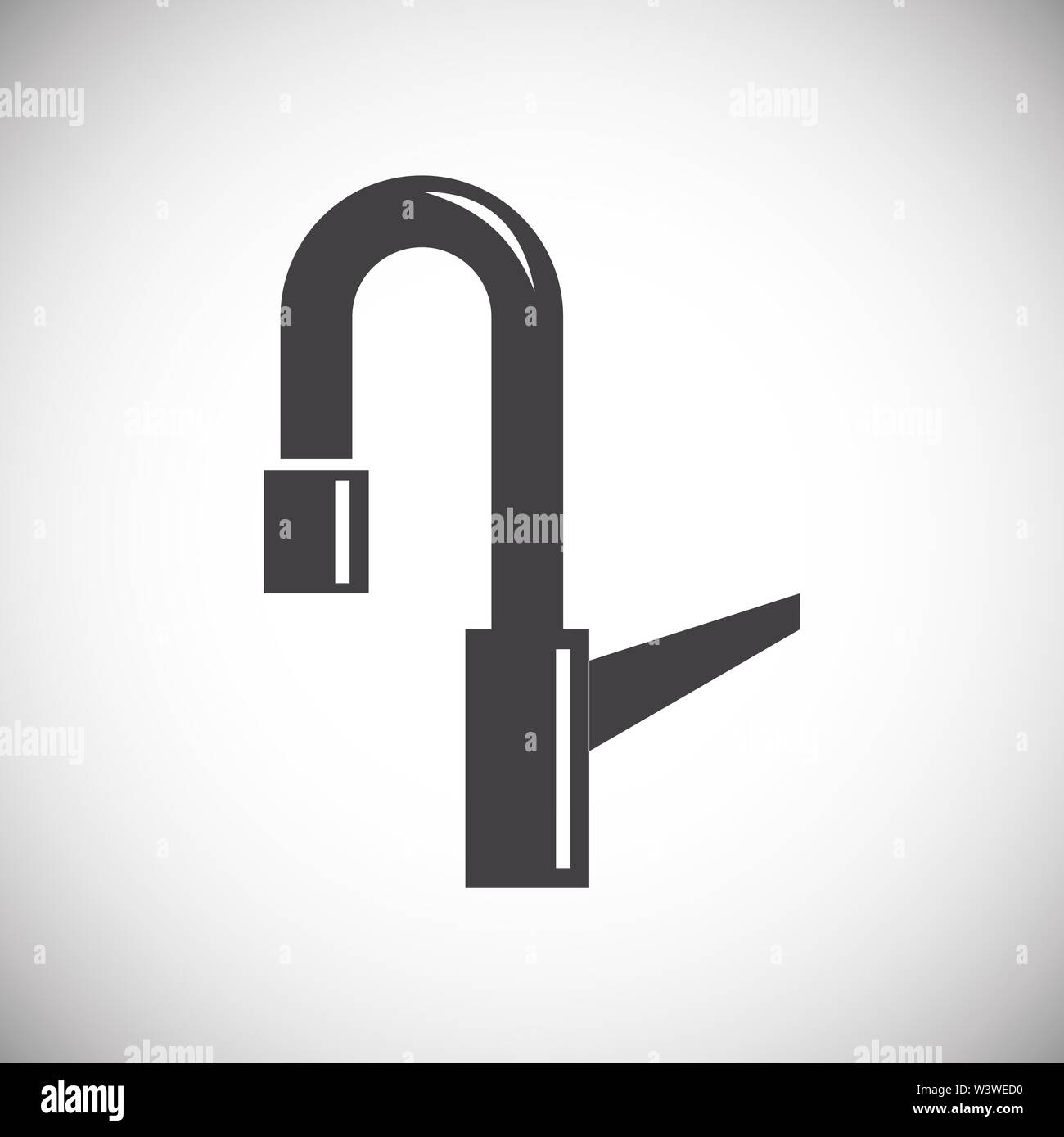 Faucet related icon on background for graphic and web design. Simple ...