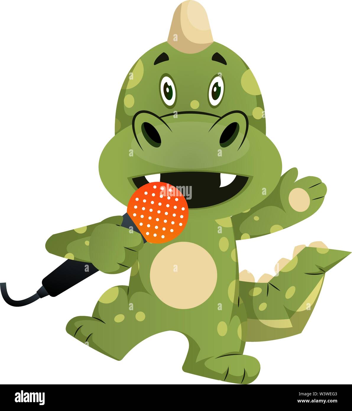 Male singer singing on Stock Vector Images - Alamy