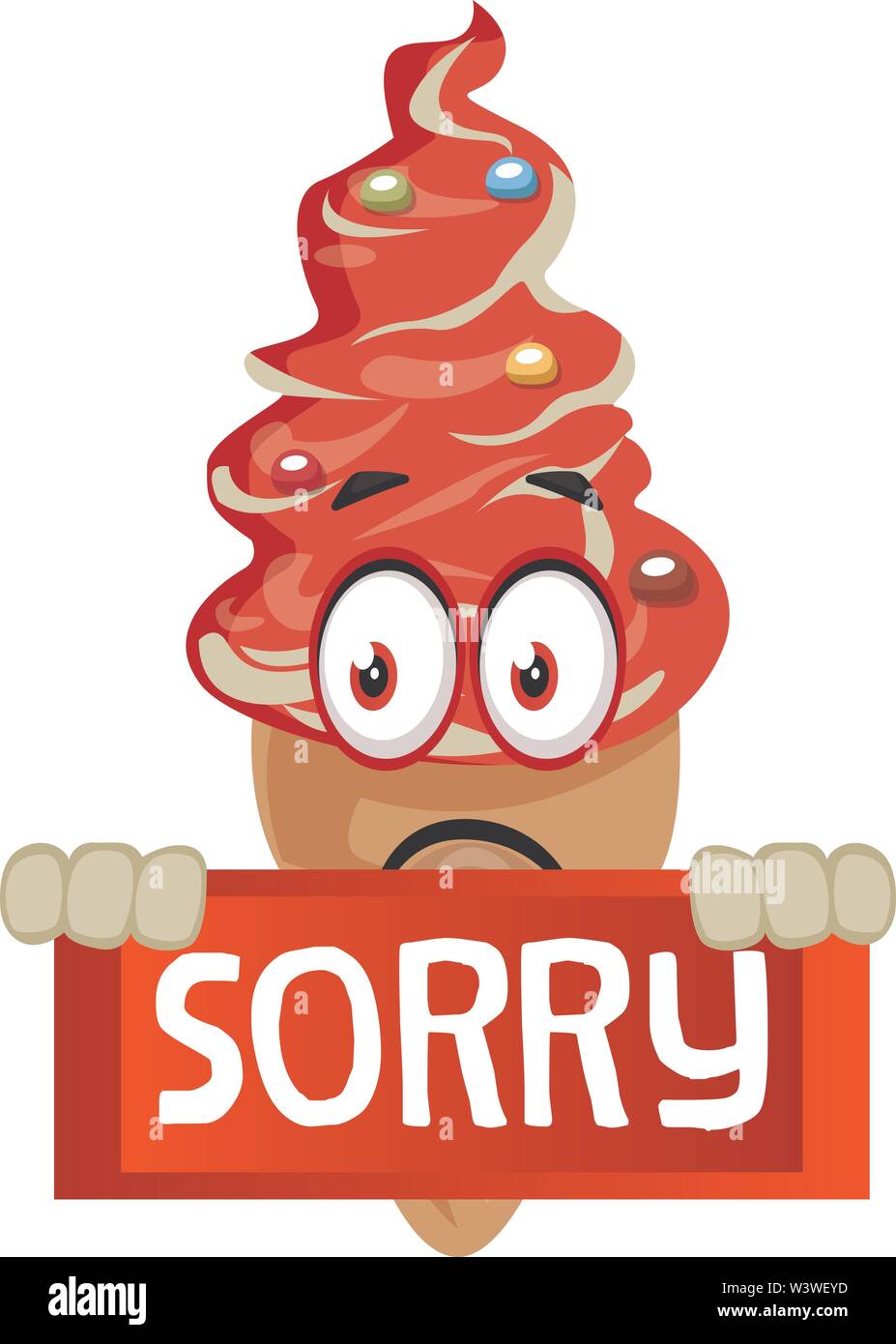 Cartoon character ice cream sign hi-res stock photography and images ...