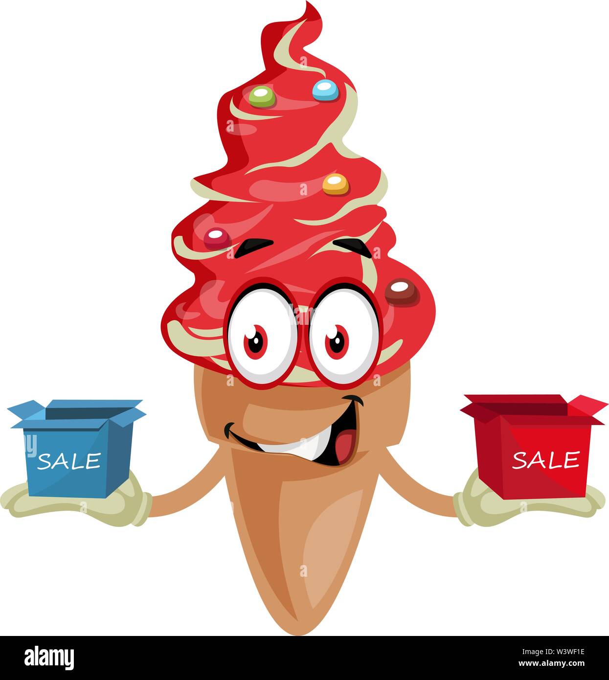 Ice cream on sale Cut Out Stock Images & Pictures - Alamy