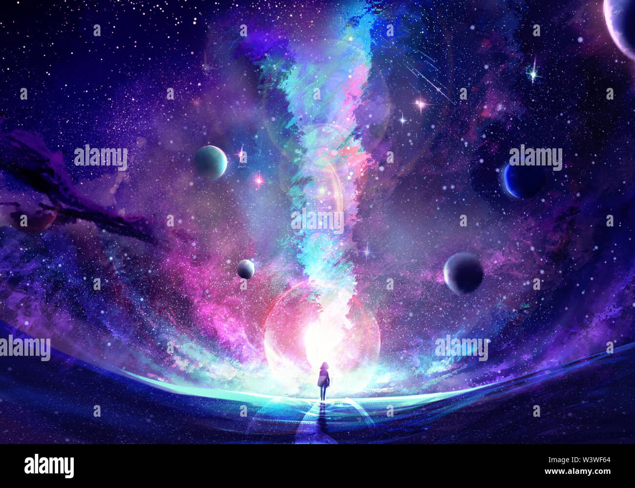 Creation of stars and planets hi-res stock photography and images - Alamy
