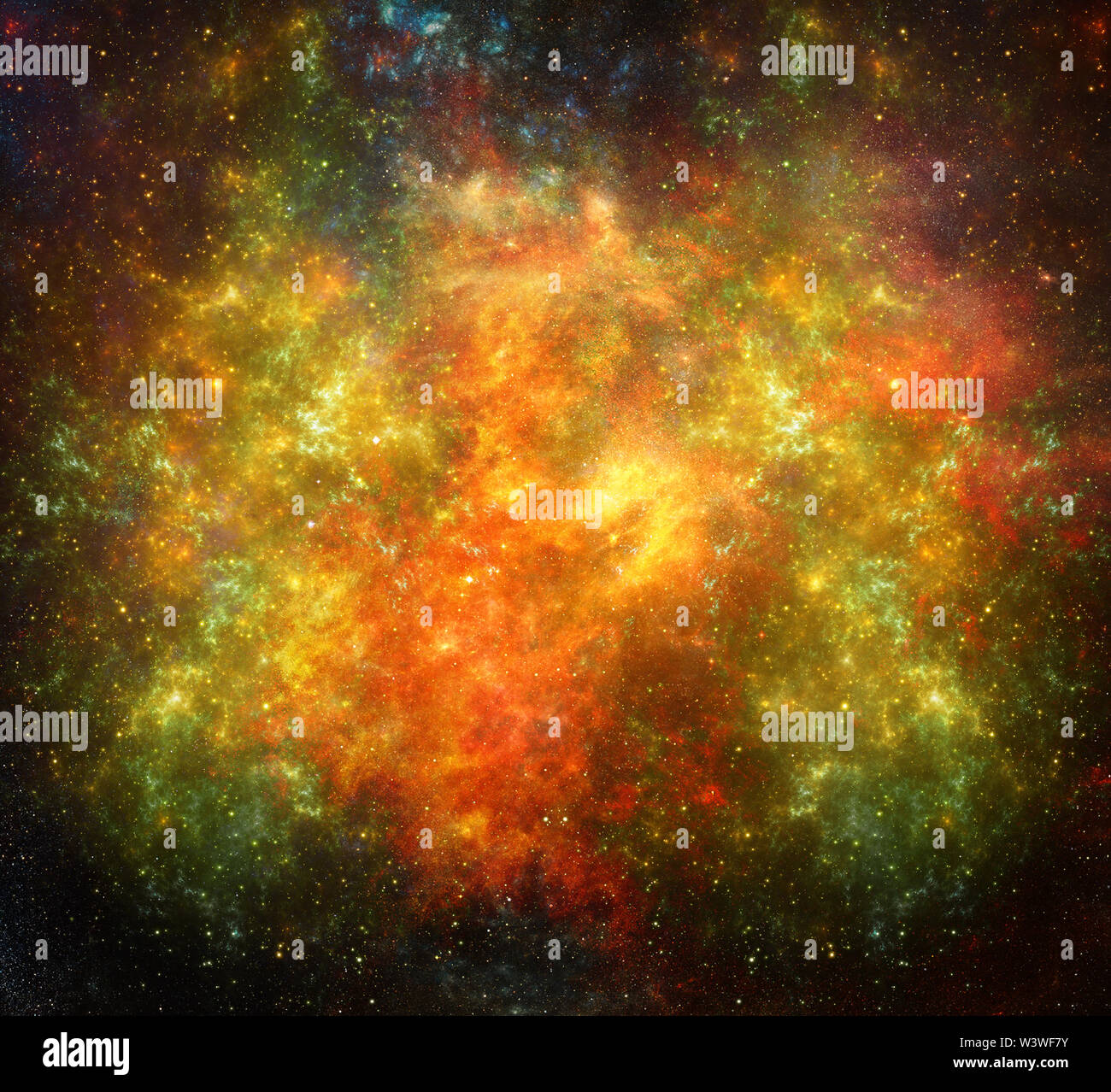 Exploding supernova in space forming of nebula as a unique artwork ...