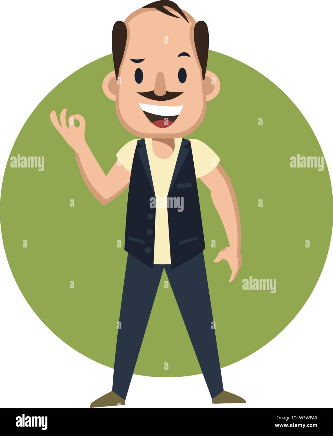 Handsome man finger on Stock Vector Images - Alamy