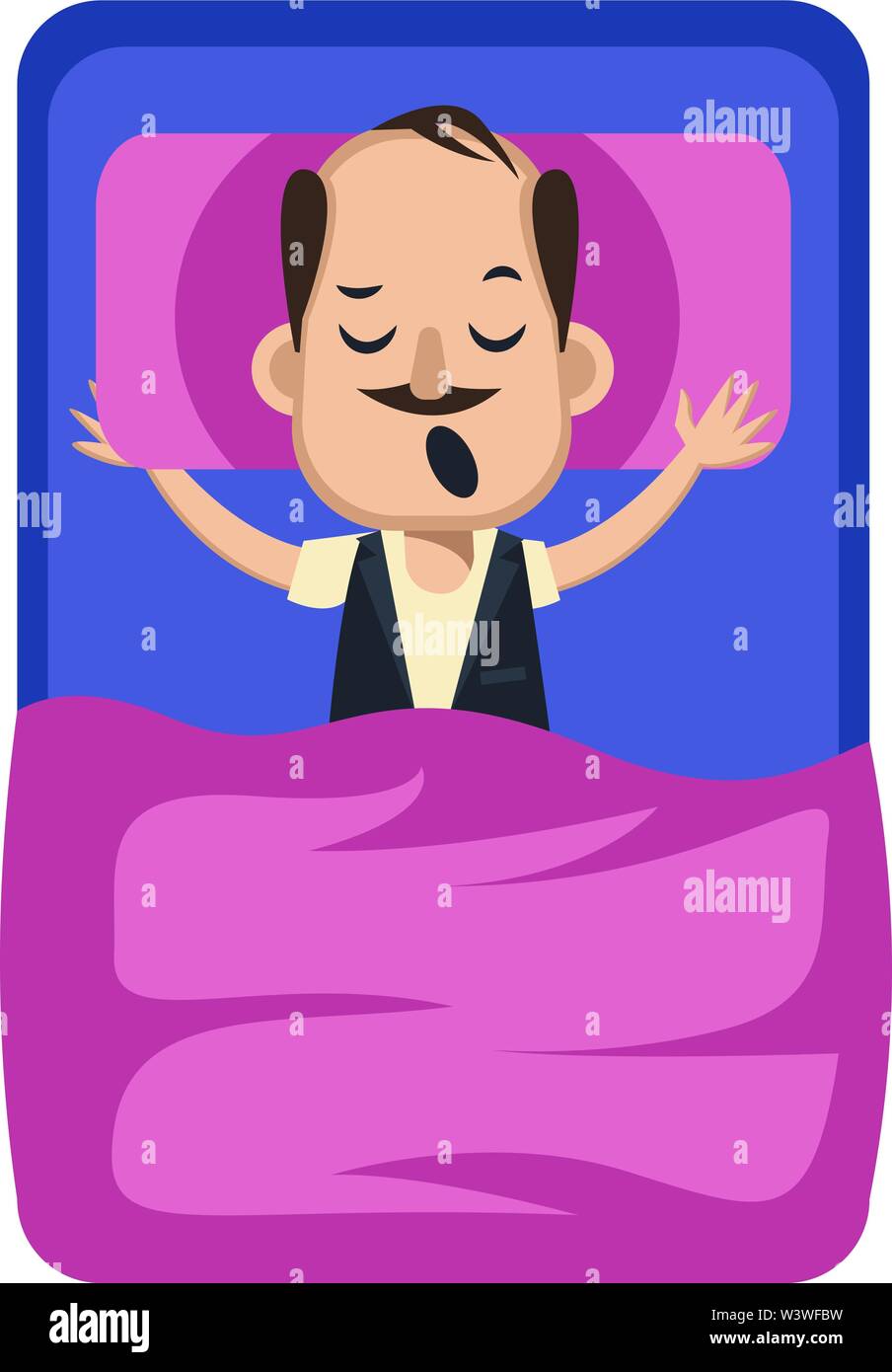 Animated Sleeping Person