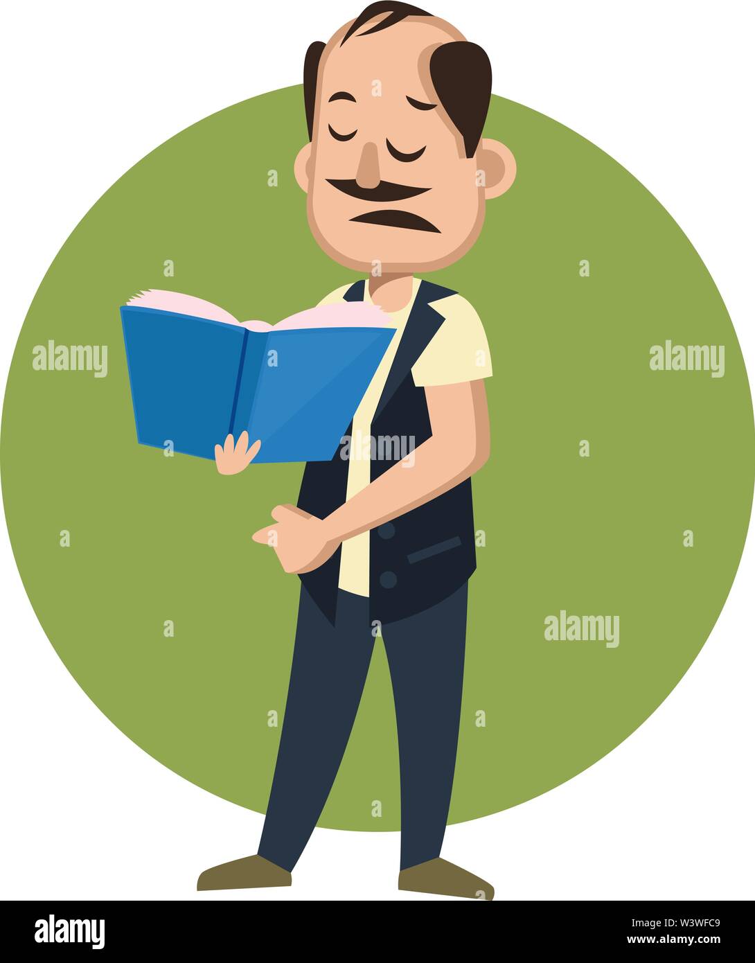 Blue Book Illustration Stock Vector Images Alamy