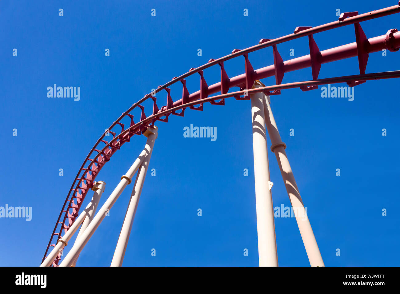 Steel rollercoaster hi-res stock photography and images - Alamy