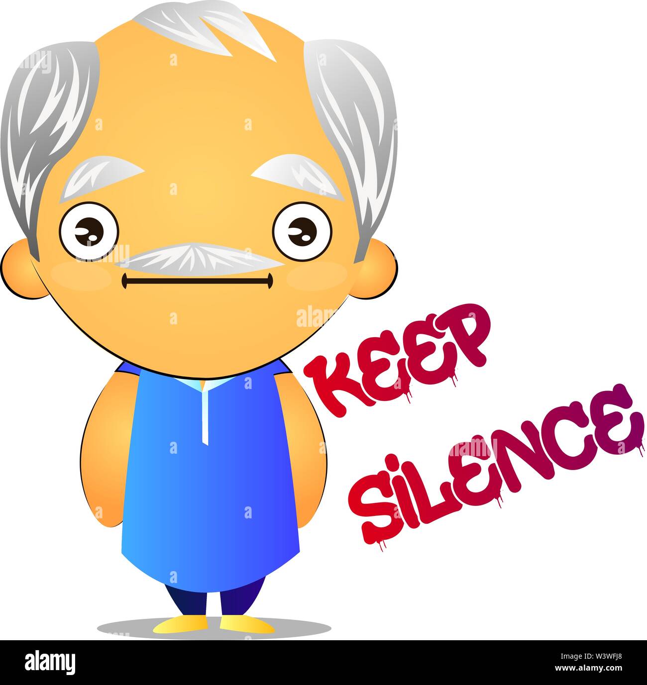 Person silent Stock Vector Images - Alamy