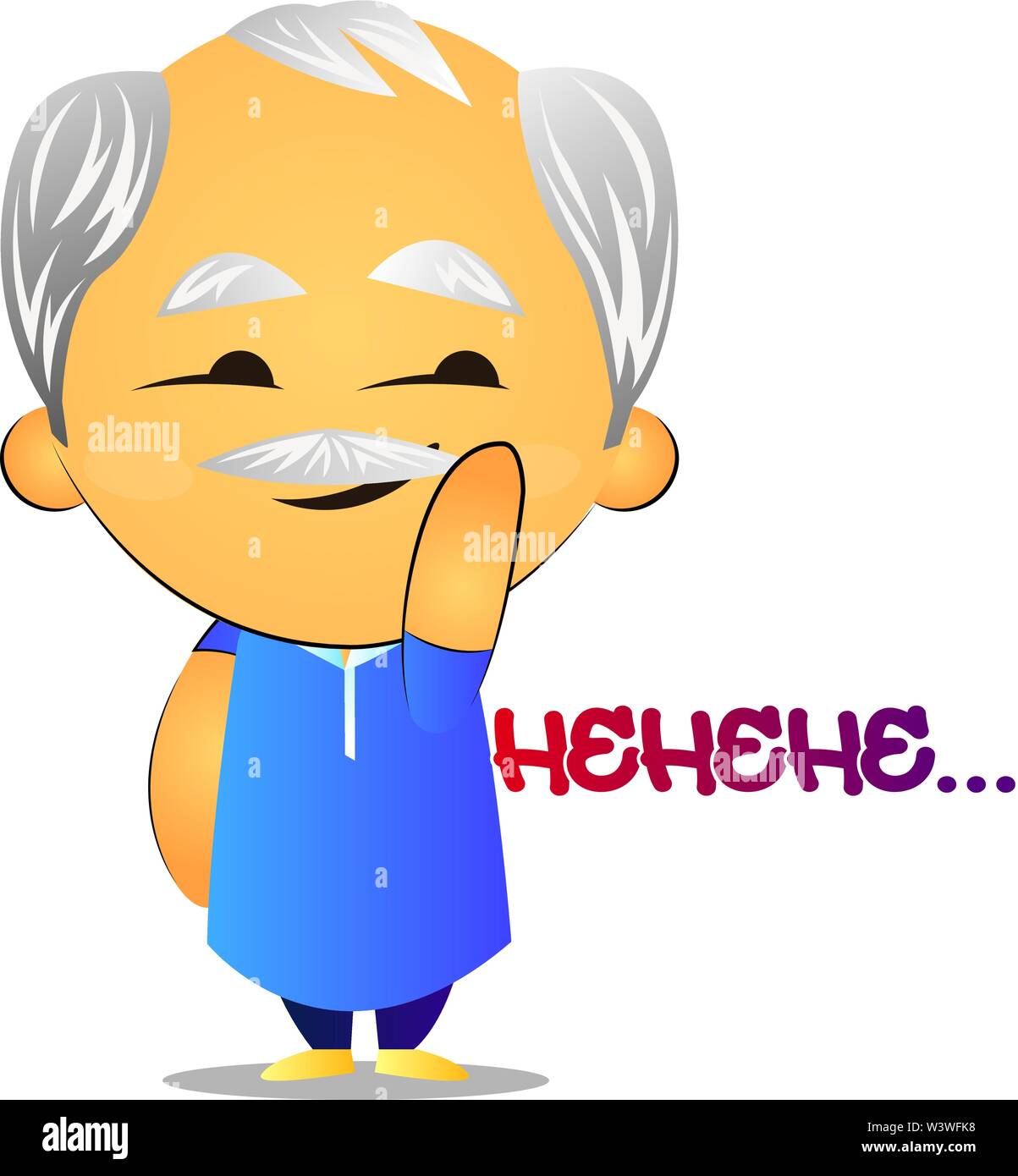 Senior black man smile Stock Vector Images - Alamy