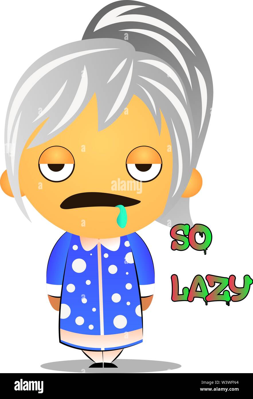 Lazy adult Stock Vector Images - Alamy