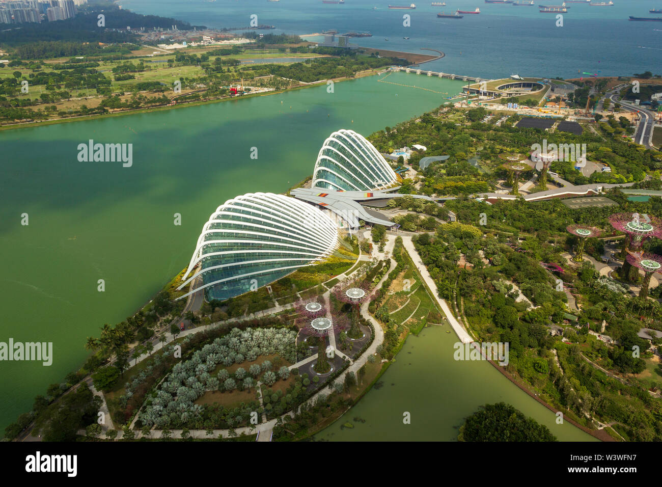 Aerial view of beautiful Singapore island, Singapore Stock Photo - Alamy