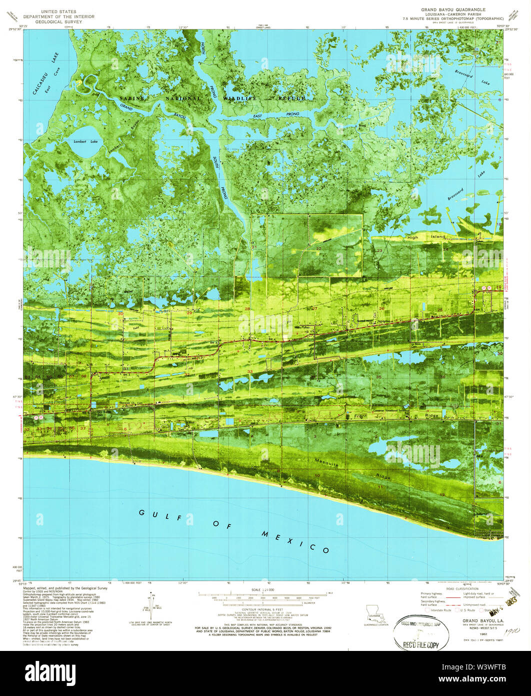 Map of grand bayou hi-res stock photography and images - Alamy