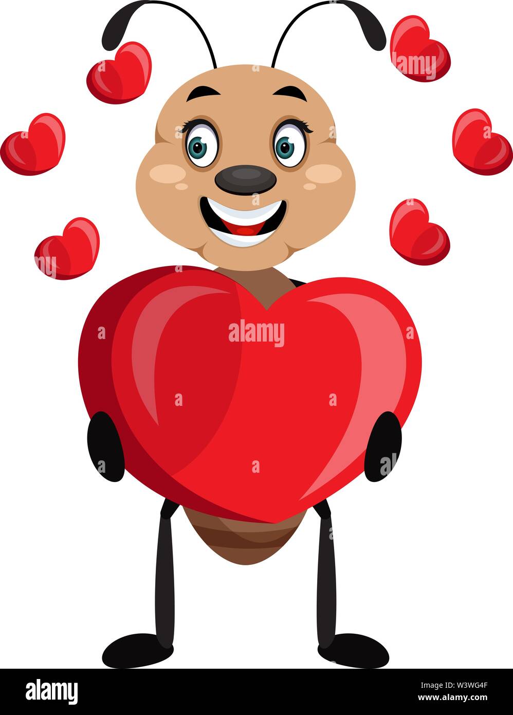 Ant heart Stock Vector Images - Alamy